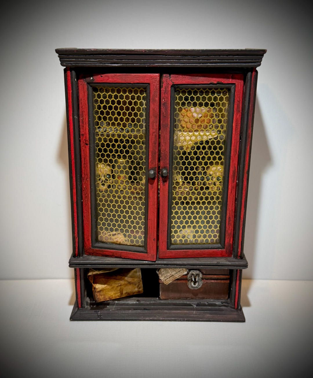 Miniature Horror Cabinet 1:12 Scale - Etsy