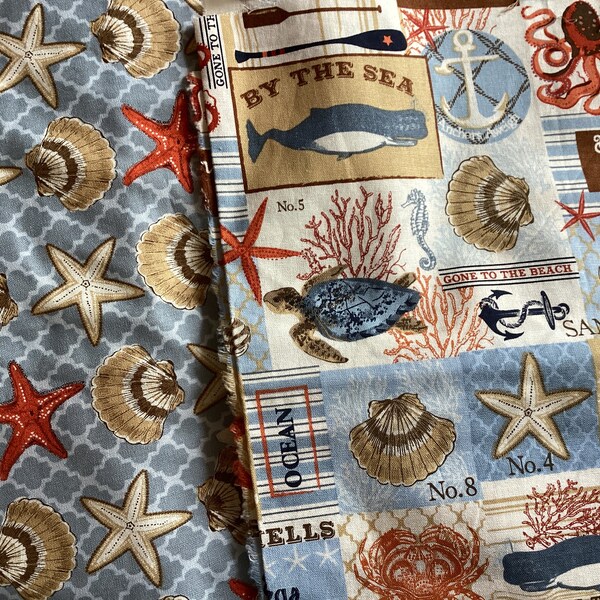 Starfish Fabric - Etsy