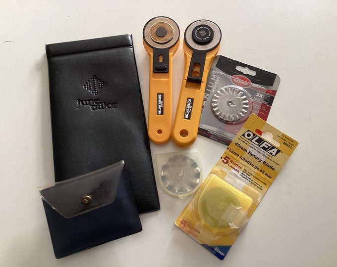 Olfa Rotary Cutter Set and Blades Destash, Rotary Cutter Set, Rotary ...