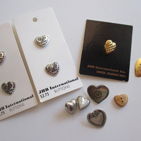 Heart Shape Button - Etsy