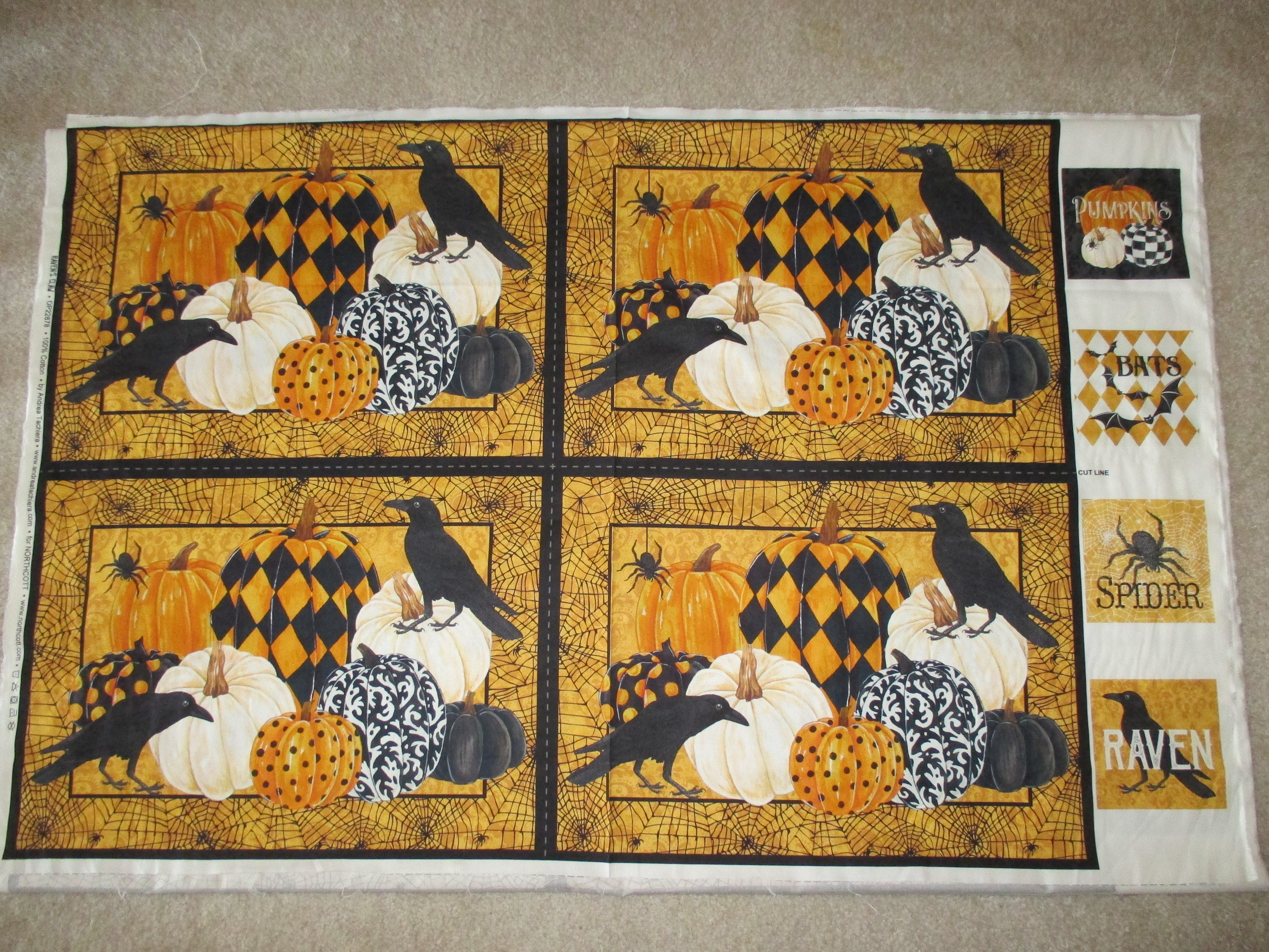 Ohio Bicentennial 1803-2003 fabric panel Ohio statehood fabric ...