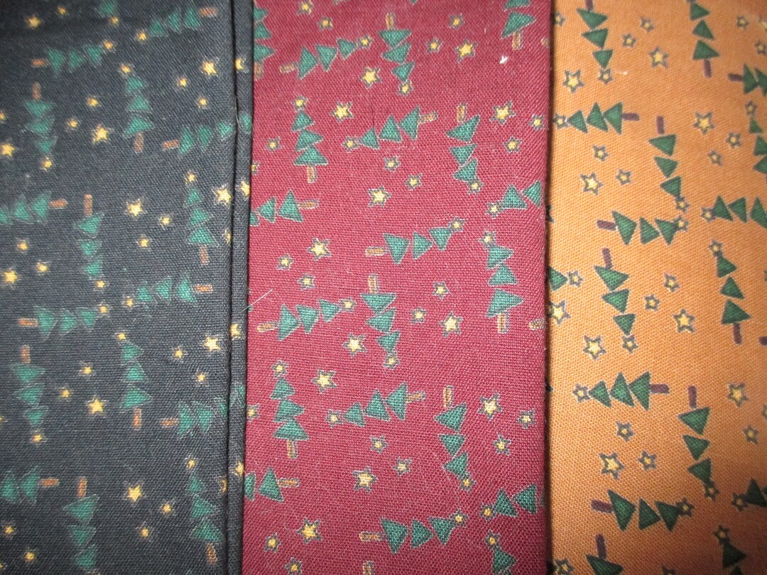 Yardage Trees Fabrics, Trees and Stars, Homespun Trees Fabric, Cabin ...