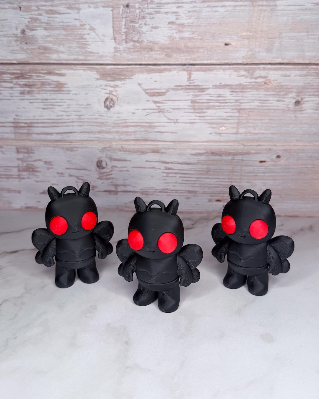 Mothman Flexi Figure Keychain | 3D Printed Articulated Fidget Stim Toy ...