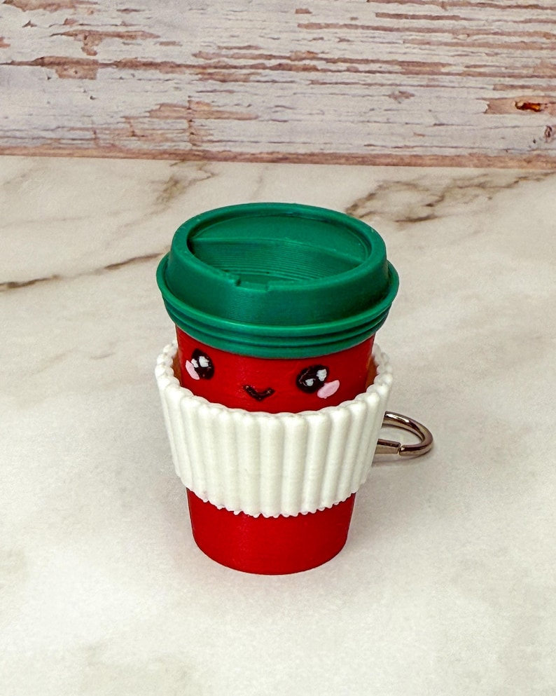 Holiday Coffee Fidget Clicker | 3D Printed Christmas Cup Toy | Hot ...