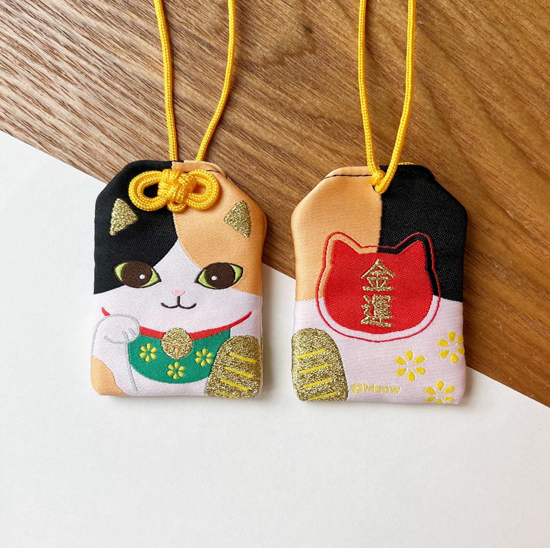 Calico Cat Omamori (wealth Luck) - Etsy
