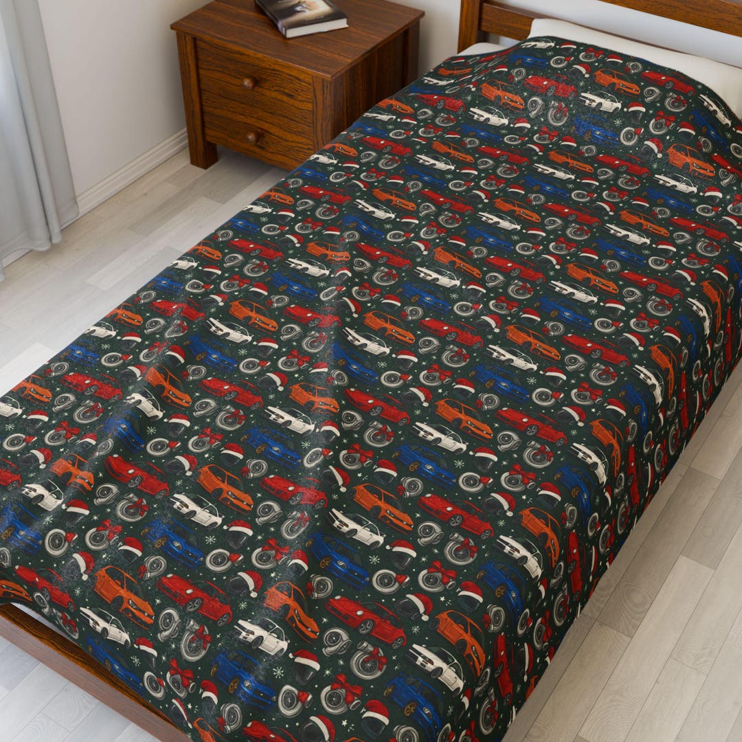 Vintage Cars Turbo Pattern Blanket | Velveteen Plush Blanket - Etsy