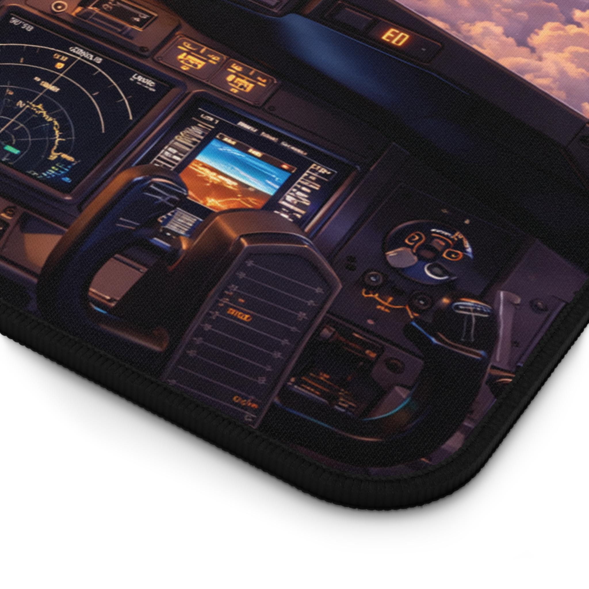 Cockpit Sunset Desk Mat | Airplane Flight Deck Mouse Pad - Etsy