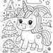 Kawaii Unicorn Coloring Pages- Unicorn Printable for Kids - Instant ...