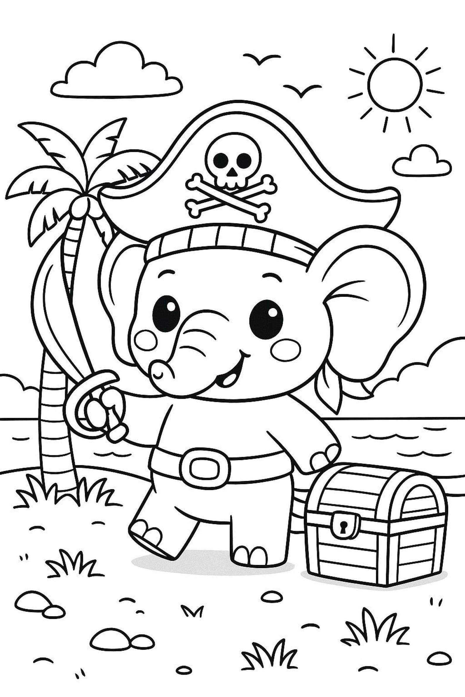 Pirate Coloring Pages- 10 Fun Printable Pirate Sheets for Kids ...