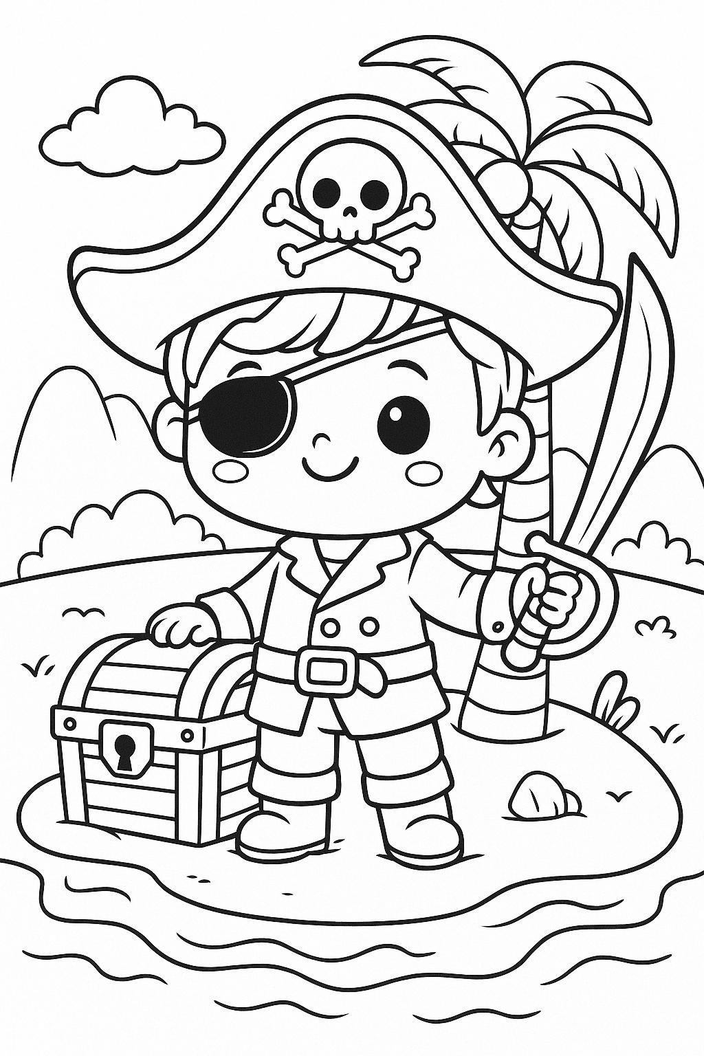 Pirate Coloring Pages- 10 Fun Printable Pirate Sheets for Kids ...
