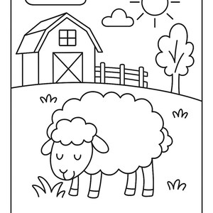 Farm Animals Coloring Pages- 10 Printable Pages for Kids- Instant ...