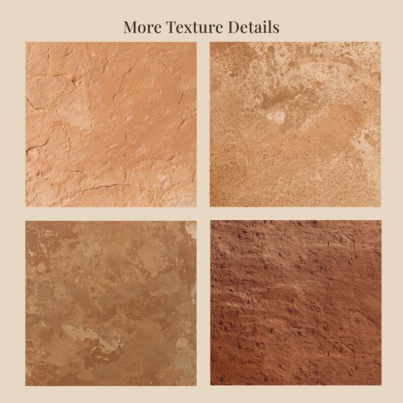 Terracotta Clay & Plaster Texture Bundle – 24 JPG Backgrounds | Warm ...