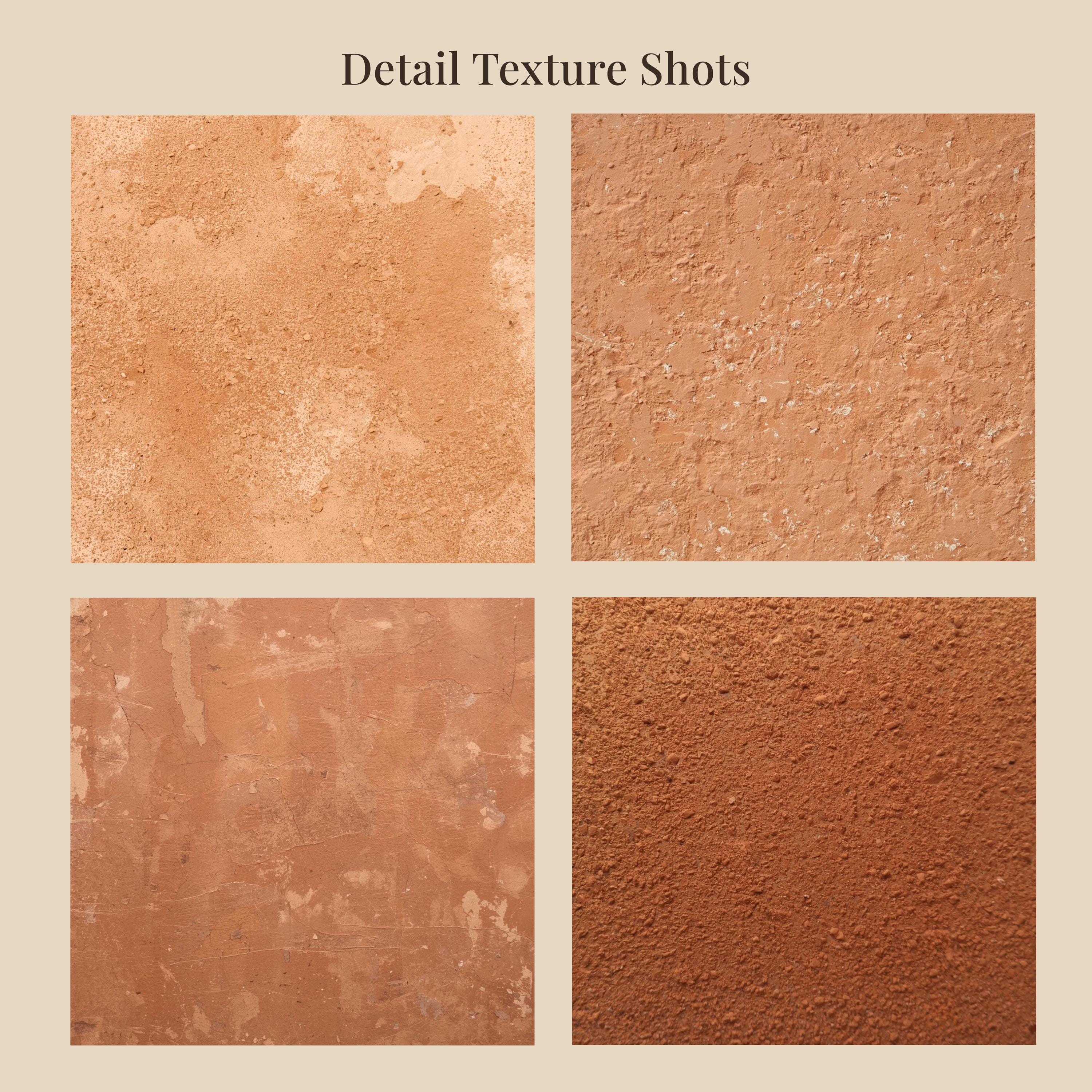 Terracotta Clay & Plaster Texture Bundle – 24 JPG Backgrounds | Warm ...
