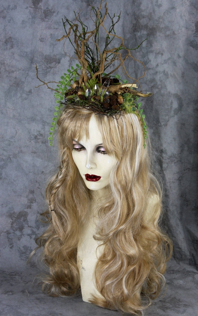 Crystal Woodland Fairy Queen Full Blonde Wig W Bramble Flora - Etsy