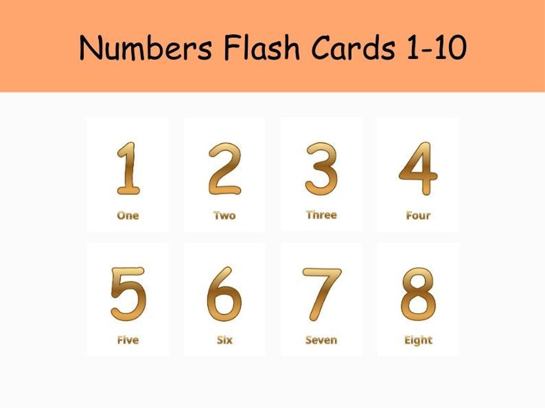 Numbers Flash Cards 1-10 Printable| Preschool & Homeschool Math ...