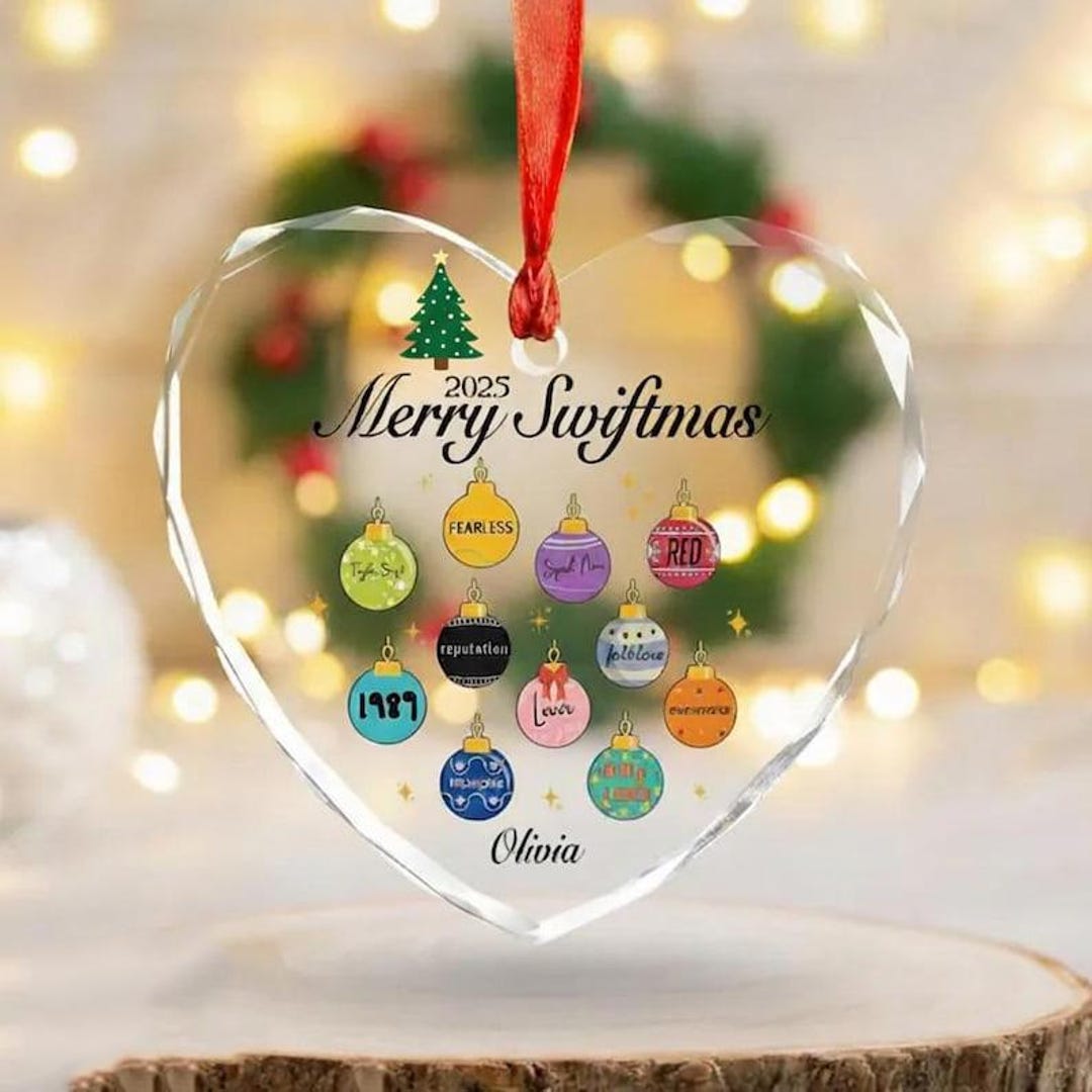 Personalized Merry Swiftmas Ornament, Swiftie Christmas Gift, Favorite ...