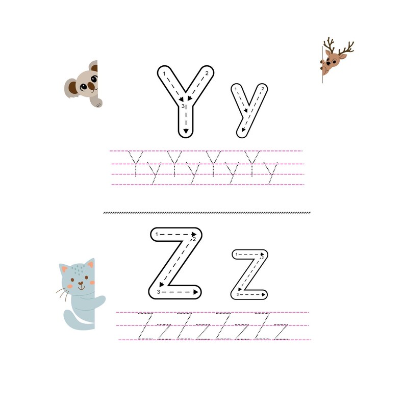 Alphabet Tracing Cards | Preschool Letter Practice PDF - Etsy