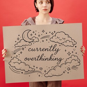 Currently Overthinking PNG | Mental Health SVG File - Etsy