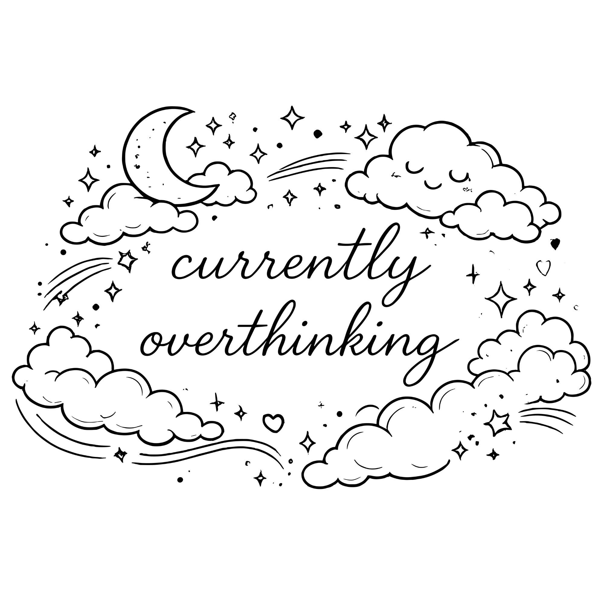 Currently Overthinking PNG | Mental Health SVG File - Etsy