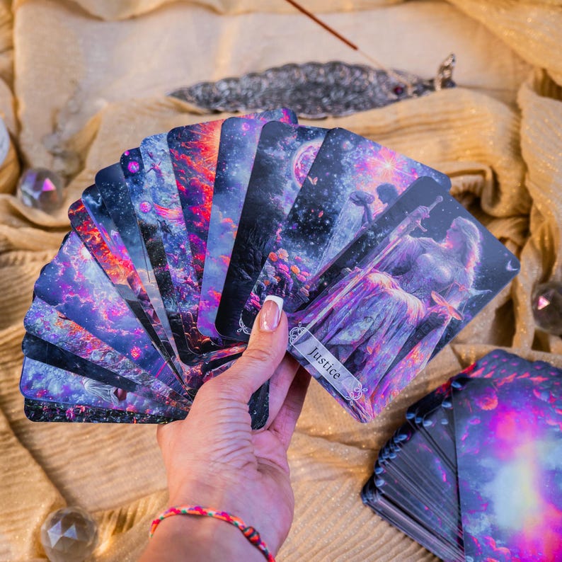 Tarot Deck Cosmic Galaxy Tarot Cards, Tarot Reading Cards With ...