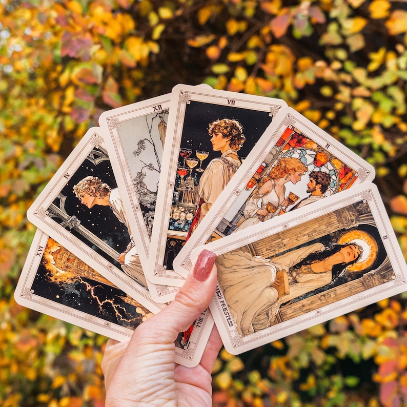 78 Card Deck, Classic Tarot Style, Divination Card Set, Spiritual Card ...