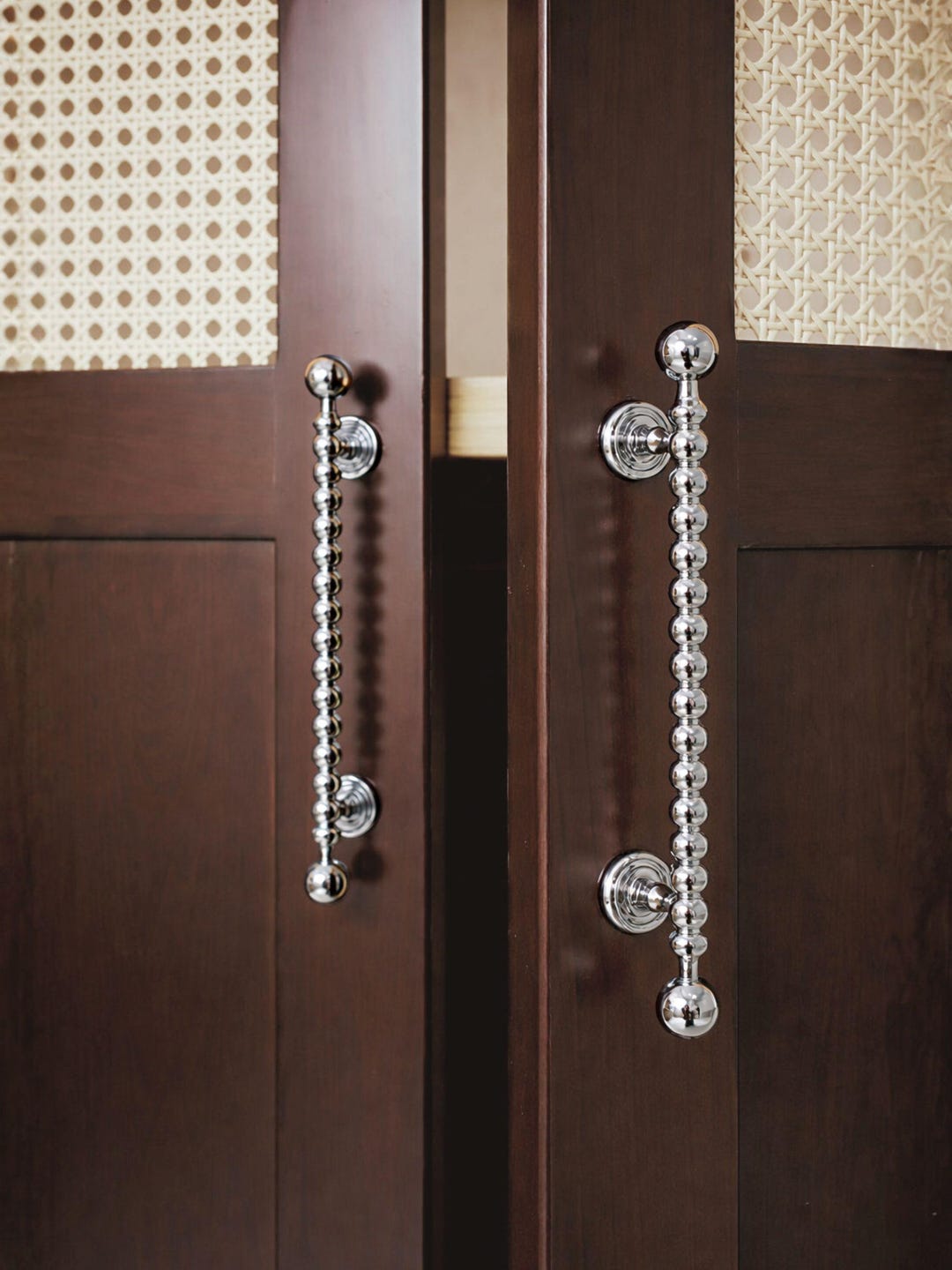 Polished Chrome Beaded Cabinet Pulls 160 Mm – Classic Kitchen & Vanity ...