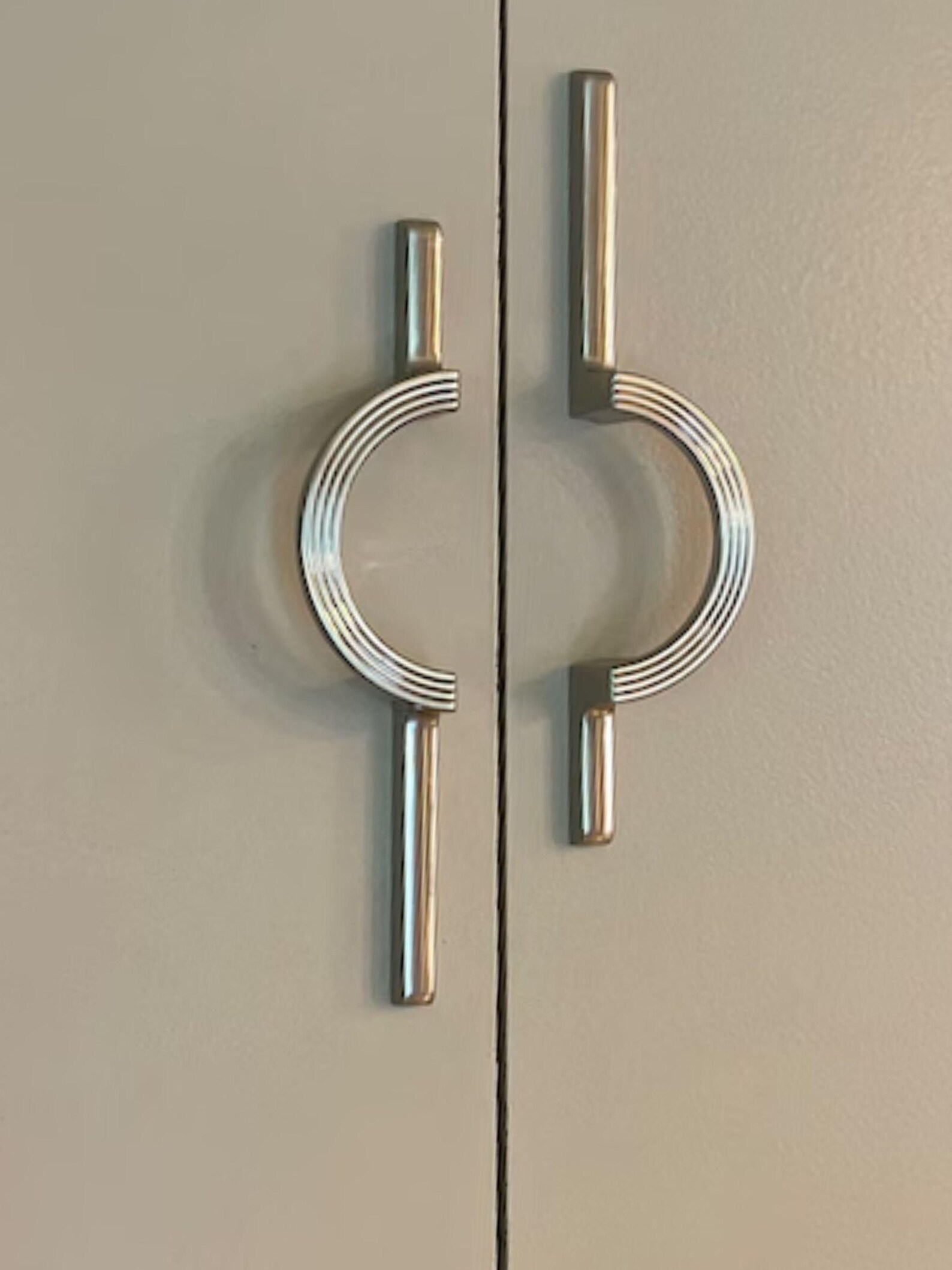 Brushed Brass Half-moon Cabinet Pull – Modern Zinc Alloy Handle - Etsy