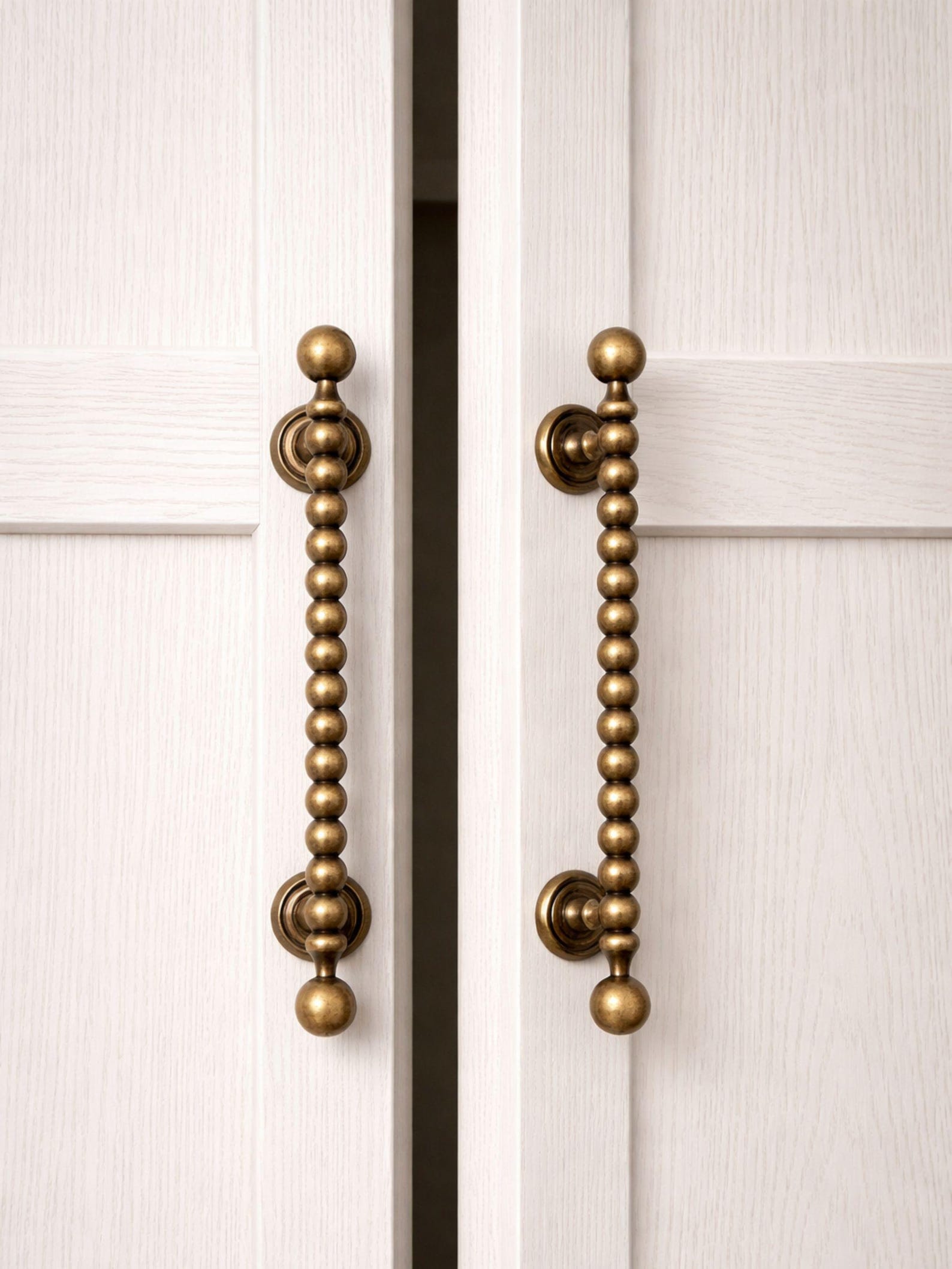 Antique Brass Beaded Cabinet Pulls 160 Mm – Vintage Kitchen & Furniture ...