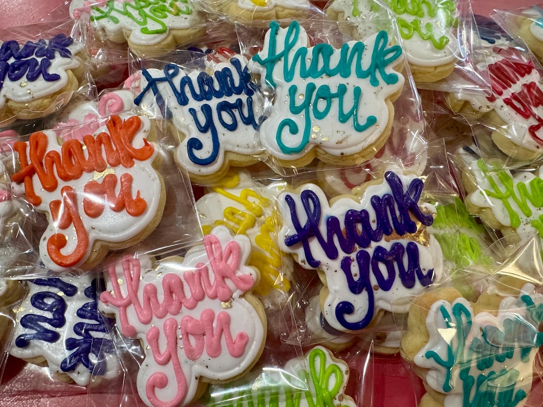 Thank You Sugar Cookies by the Dozen - Etsy