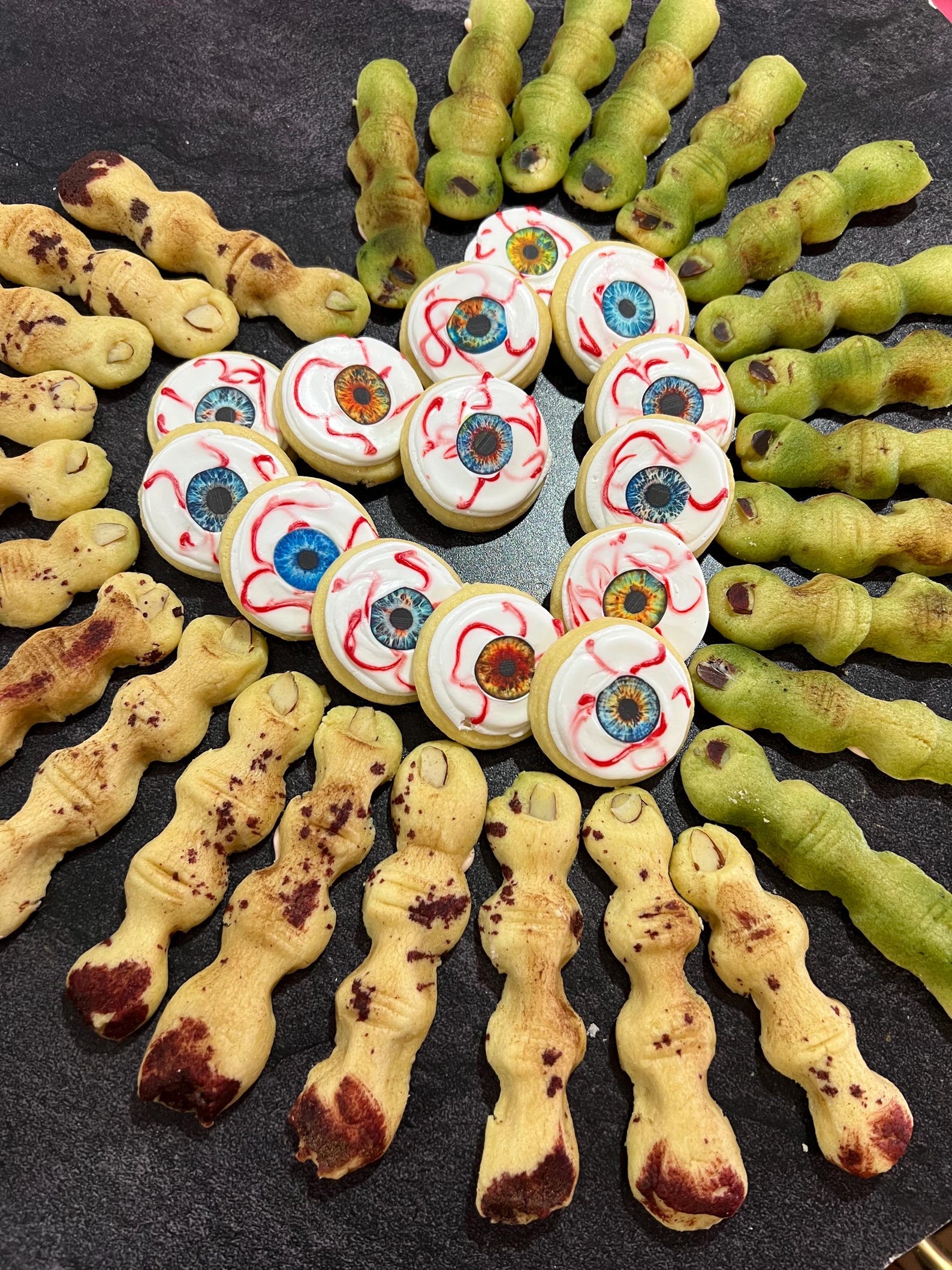 Halloween Sugar Cookies Zombie/witch Fingers and Eyeballs - Etsy