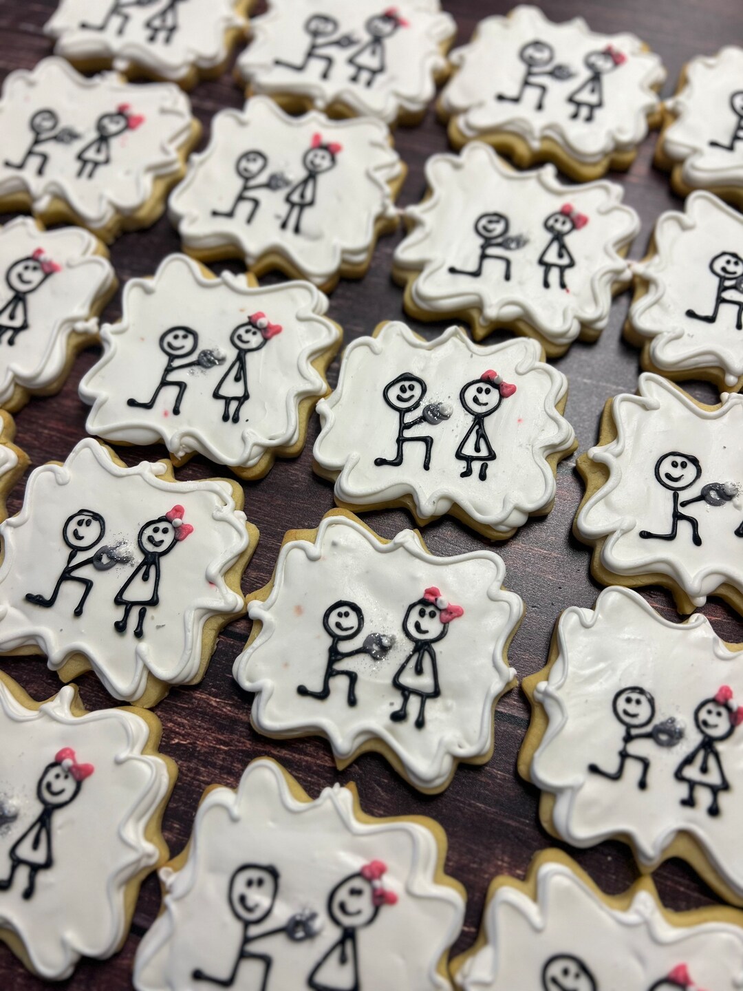 Engagement Party Proposal Sugar Cookie Favors - Etsy