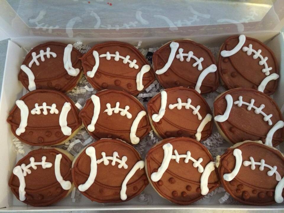 3 Dozen Football Cookies, Great for Superbowl Parties. - Etsy