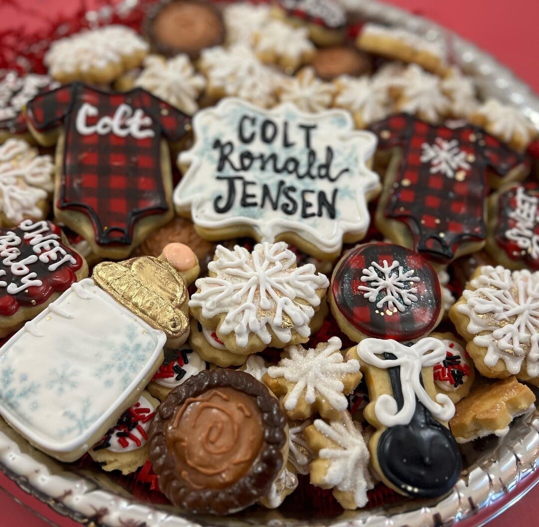 Baby Buffalo Plaid Cookies for Tray - Etsy
