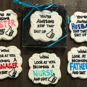 You're Awesome/good Job Cookie Boxes - Etsy