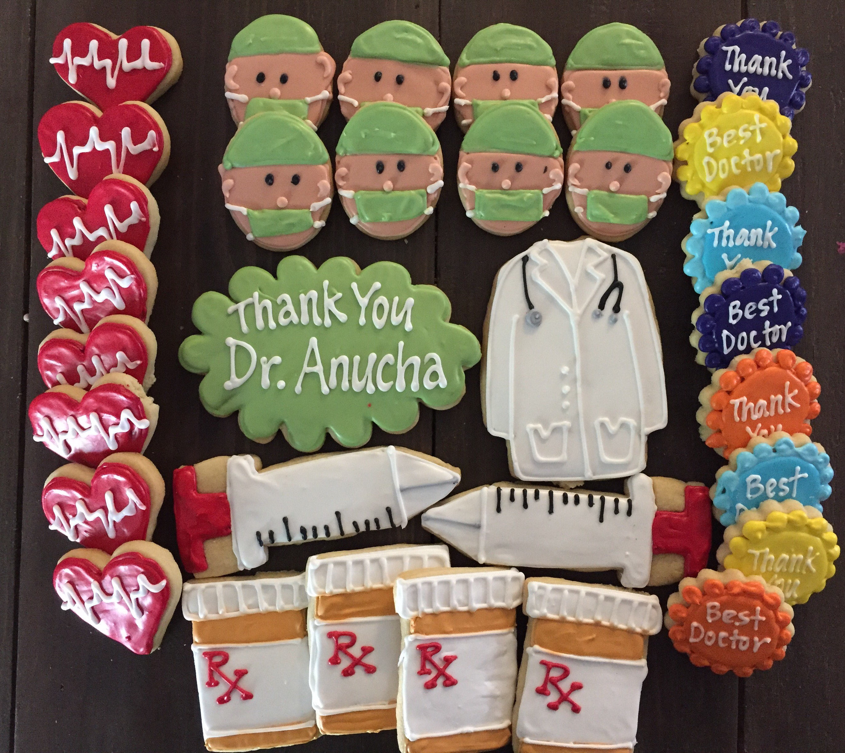 Thank you DOCTOR Sugar Cookies LARGE | Etsy