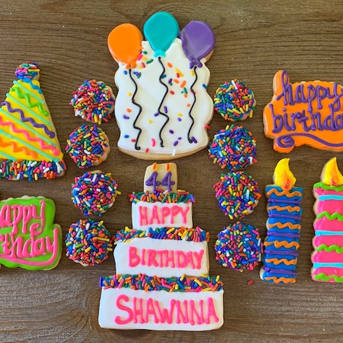 Happy Birthday Sugar Cookies - Etsy