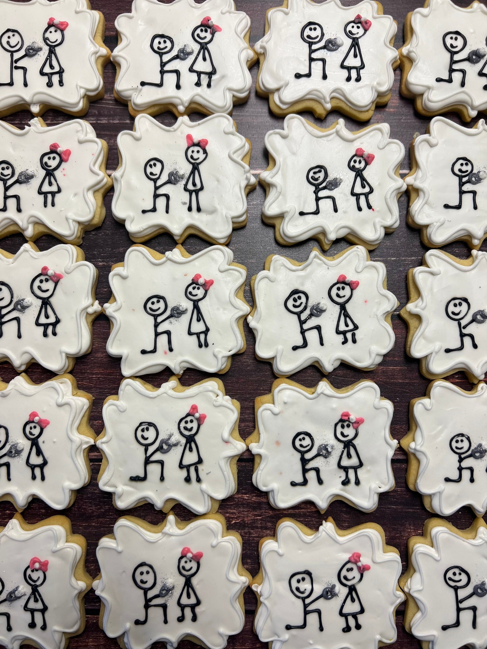 Engagement Party Proposal Sugar Cookie Favors - Etsy