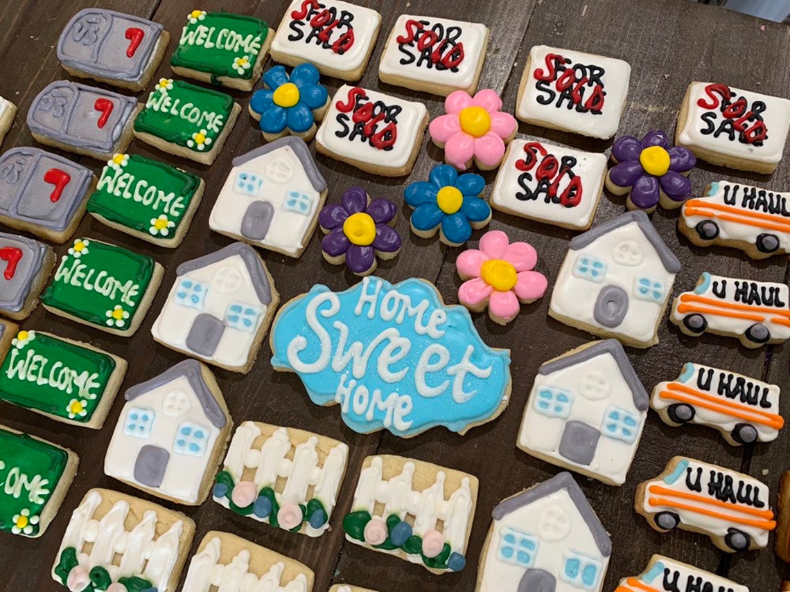 Open House Cookies Realtor Event Cookies Housewarming Cookies Tray Real ...