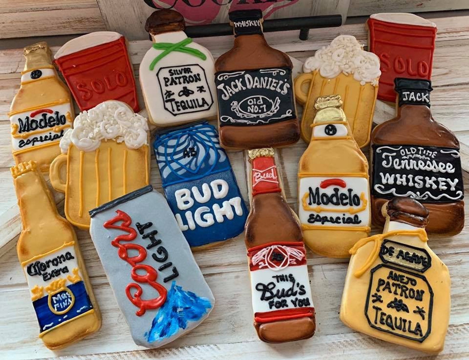 Alcohol Themed Cookie Favors - Etsy