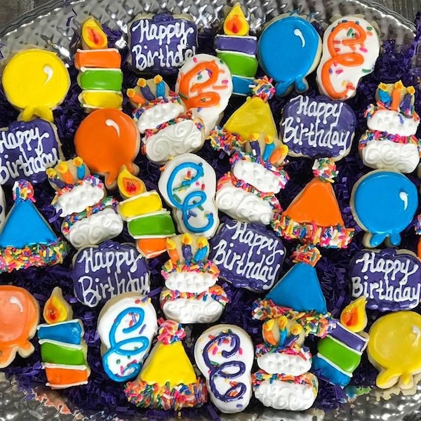 Birthday Cookies - Etsy