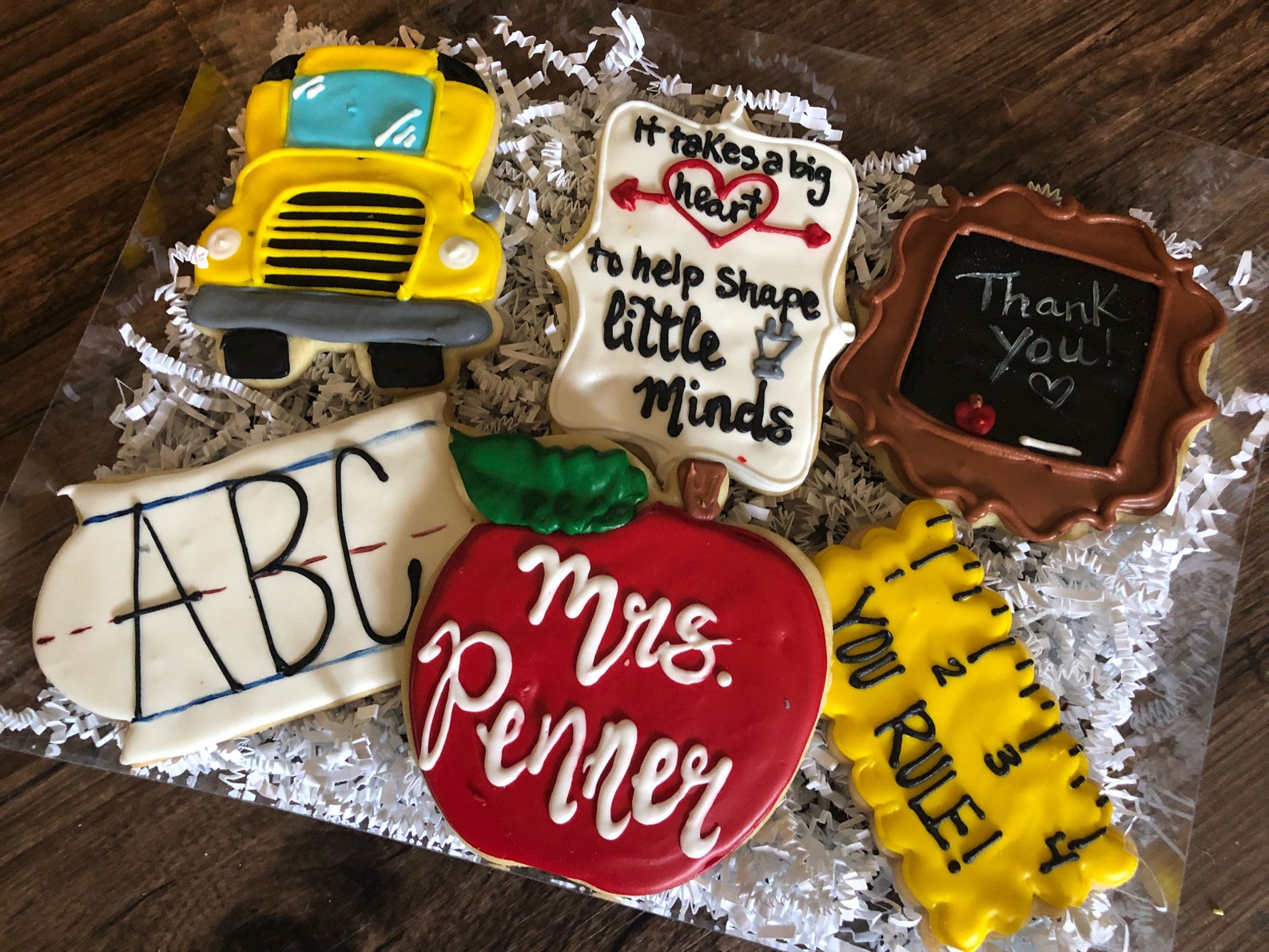 Teacher Appreciation Day Cookies Sugar Cookie Box Teacher - Etsy