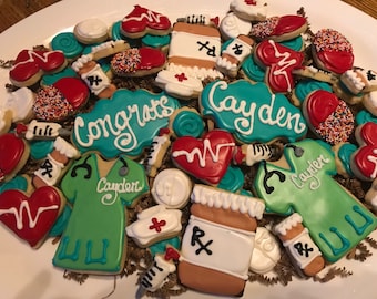 Nurse Graduation Cookies - Etsy