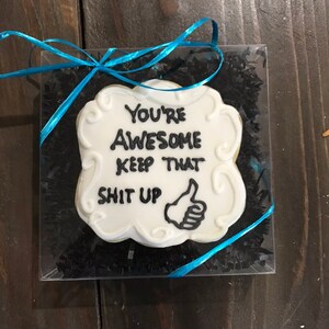 You're Awesome/good Job Cookie Boxes - Etsy