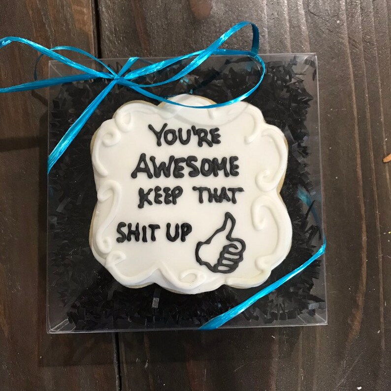You're Awesome/good Job Cookie Boxes - Etsy