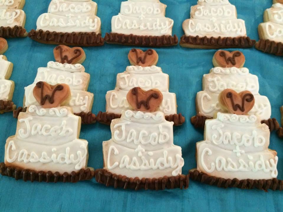 1 dozen Rustic Wedding Cake Cookies | Etsy