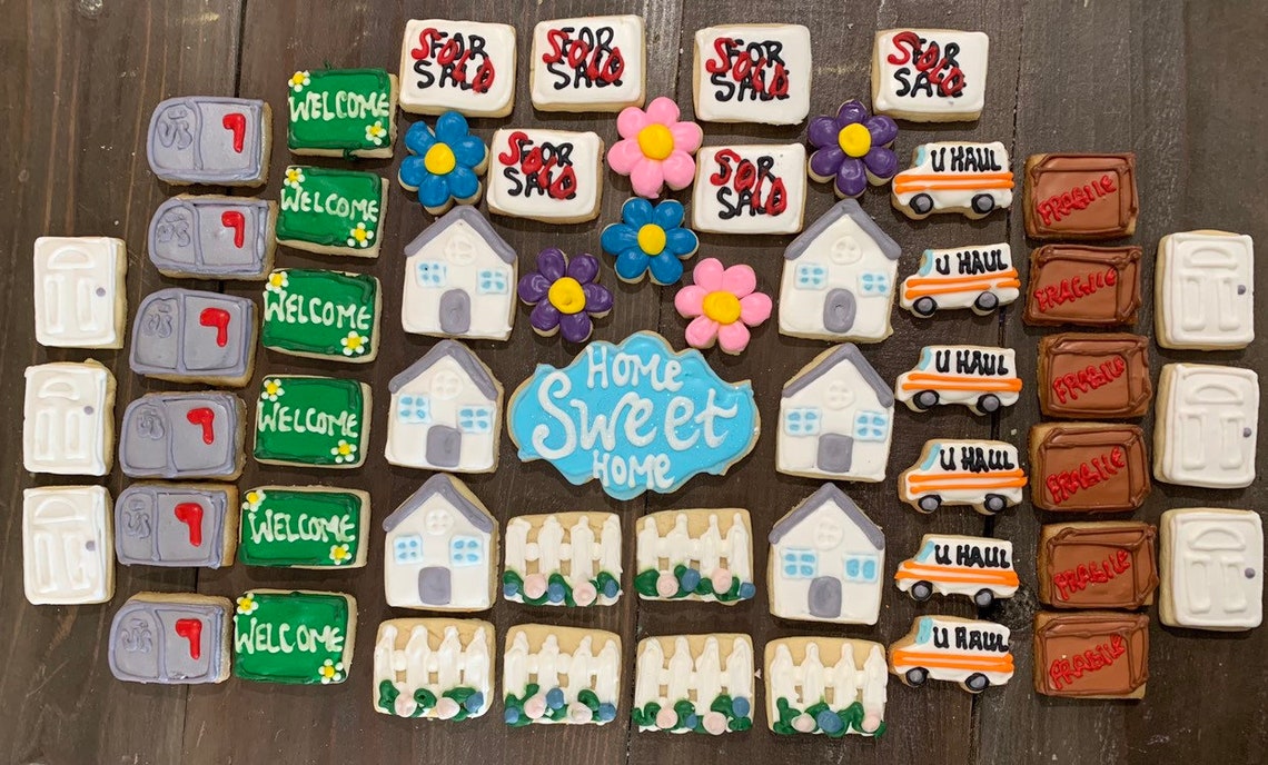 Open House Cookies Realtor Event Cookies Housewarming Cookies Tray Real ...