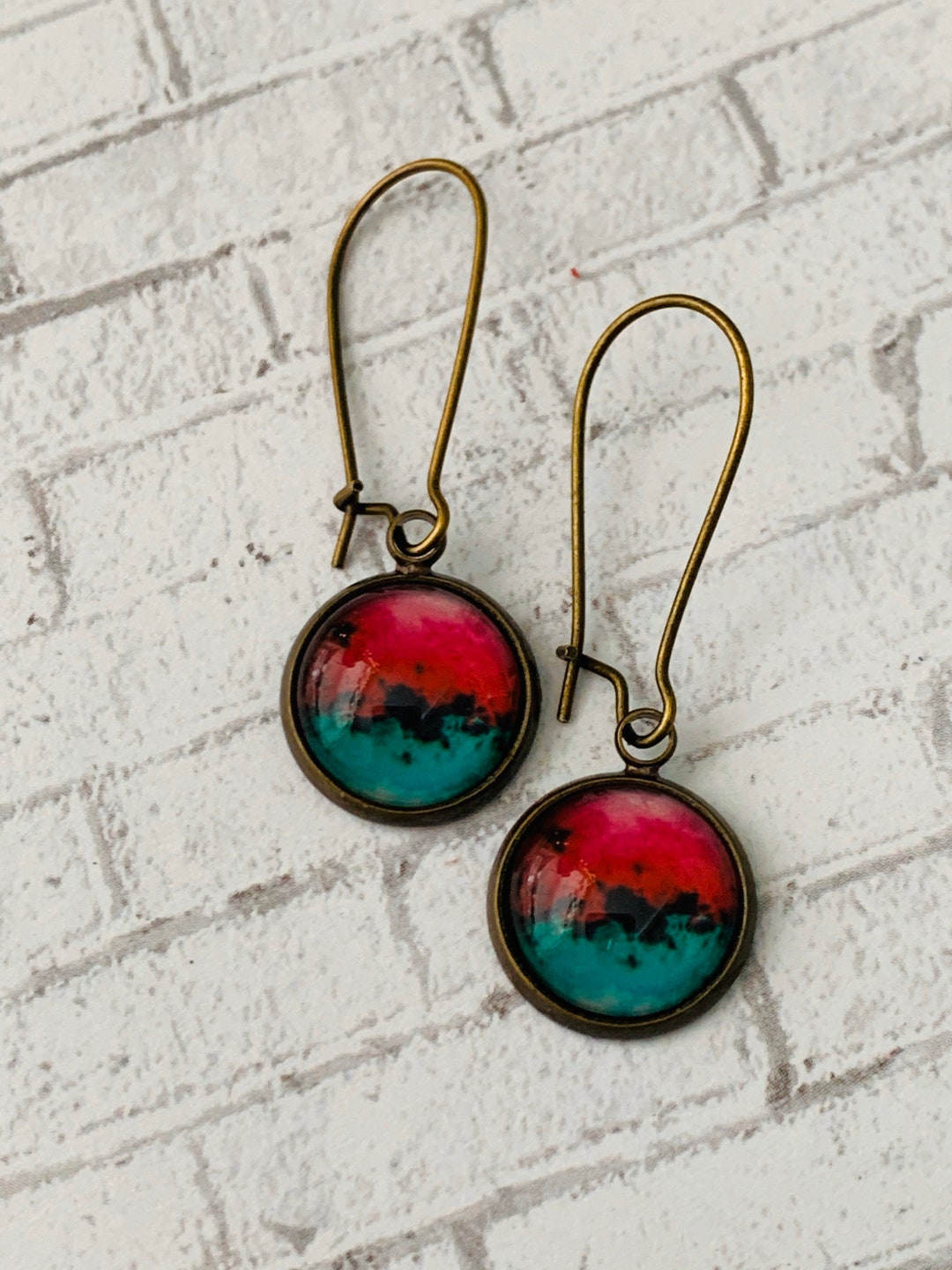 Christmas Color Splash, Bronze Setting - Etsy
