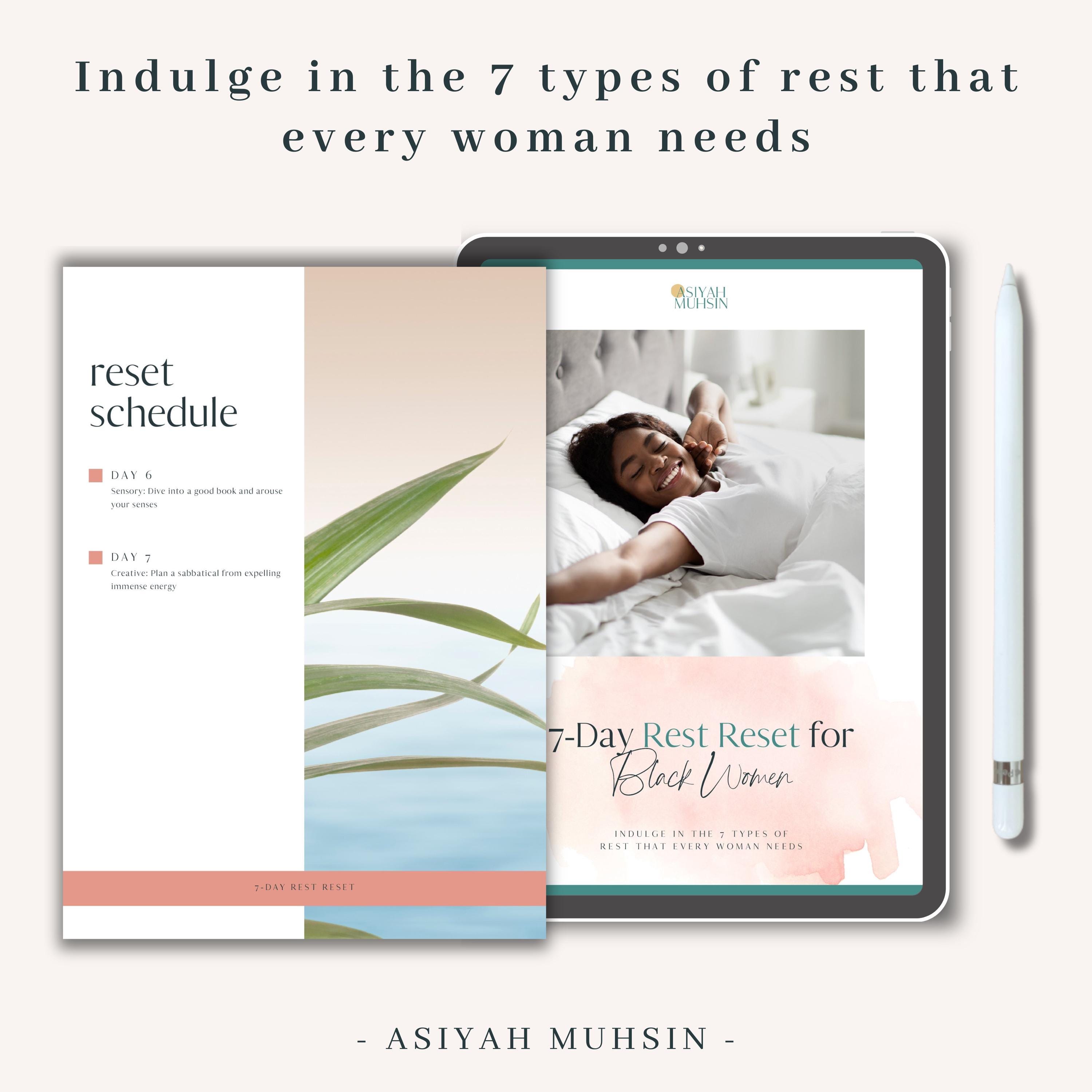 7 Day Rest Reset for Black Women (INSTANT Download) - Digital ...
