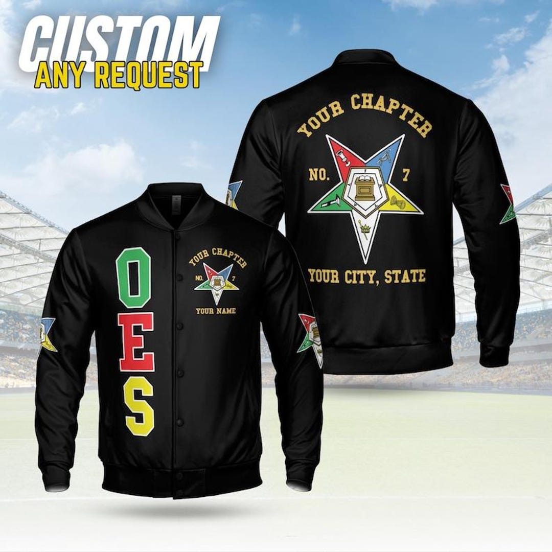 Custom Order of the Eastern Star OES Pentagon Down AF&AM Varsity ...