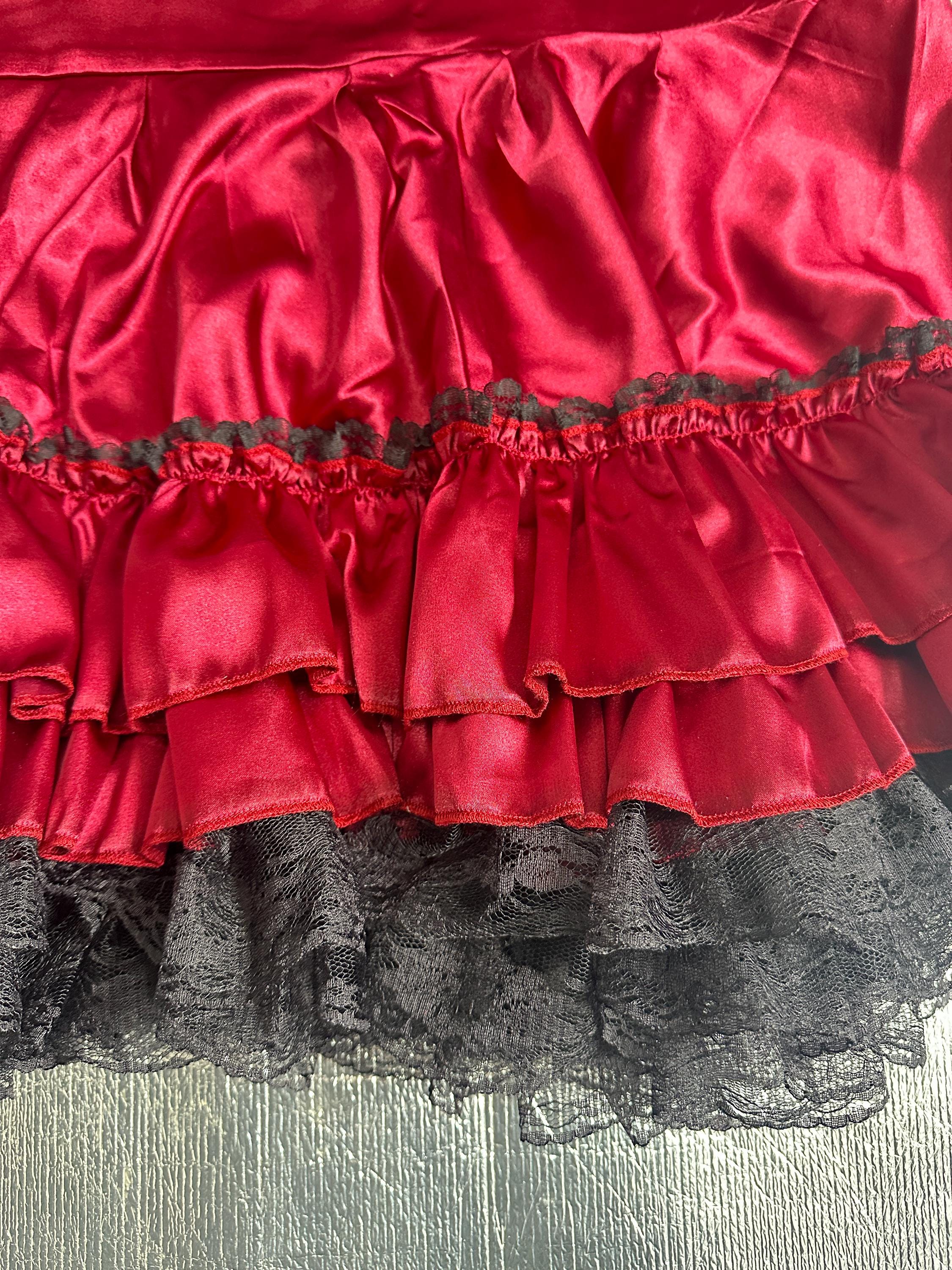 French Black Lace Trim Housemaid Uniform Apron Puff Sleeve Lockable ...